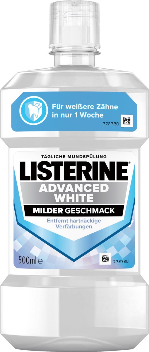 Listerine Mondwater Advanced White, 500 ml | bol