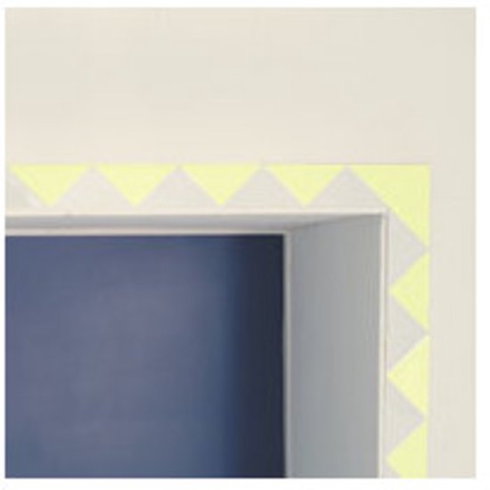 Extra lichtgevende gekartelde deurstrip - aluminium - 25 x 1000 mm | bol