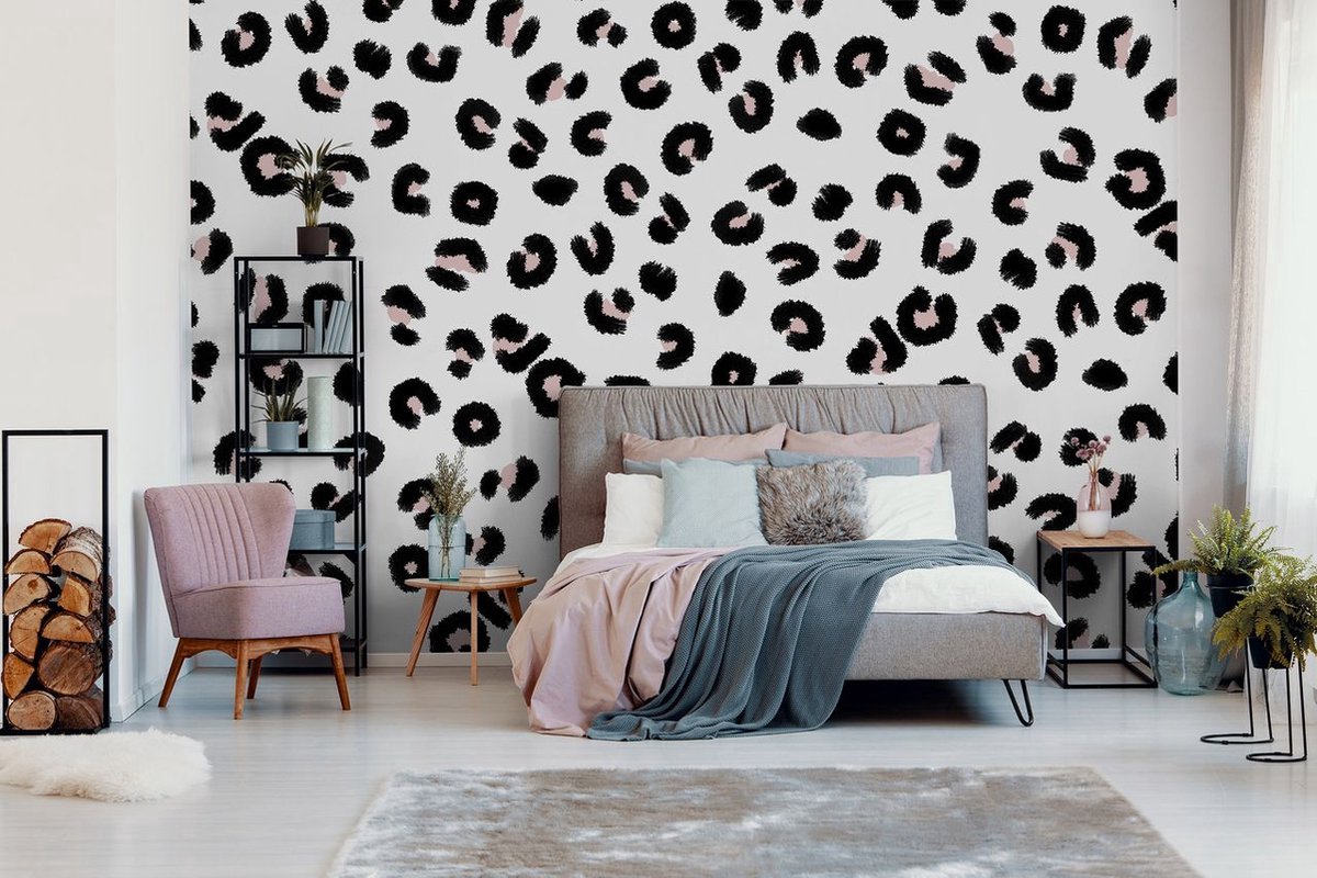 Fotobehang - Vlies Behang - Luipaardprint - Panterprint - 520 x 318 cm ...