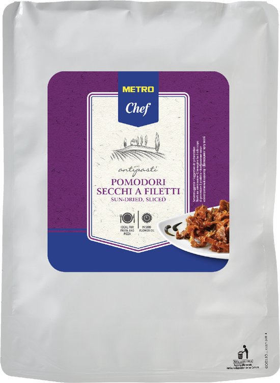 METRO Chef Zongedroogde tomaten reepjes pouch 1 kg | bol.com