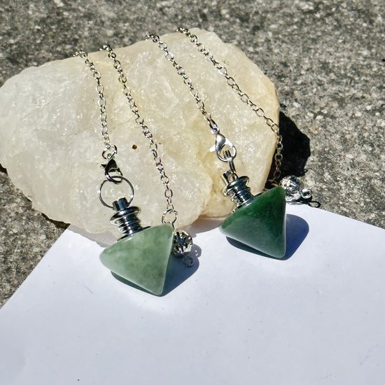Wellness-House | Pendelketting Punt Aventurijn | Pendel | Edelsteen ...