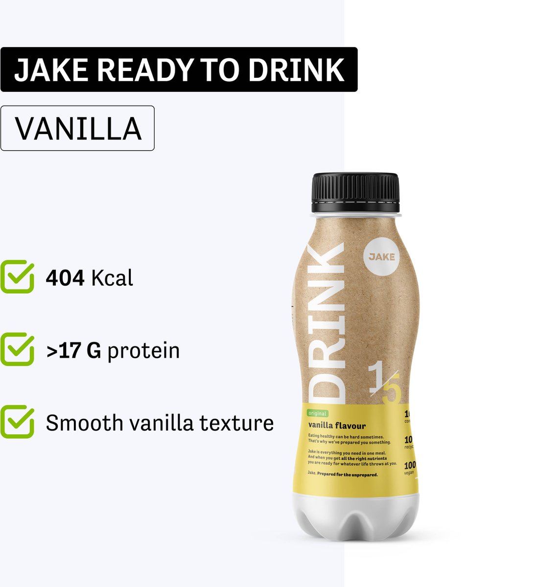 Jake Ready to Drink Vanille – 80 Drinkmaaltijden – Vegan ...