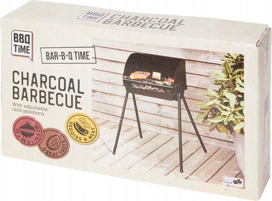 BBQTime - houtskool barbeque - klein | bol