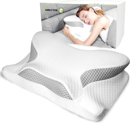 Memory Foam kussen, orthopedisch neksteunkussen, ergonomisch nekkussen, hoofdkussen,... | bol