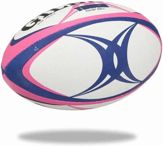 GILBERT Touch rugbybal - maat 4 - heren - roze en blauw | bol