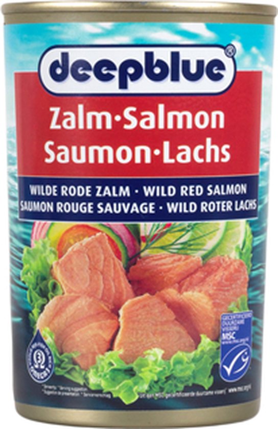 Deepblue Rode zalm fancy 6x418gr in blik | bol