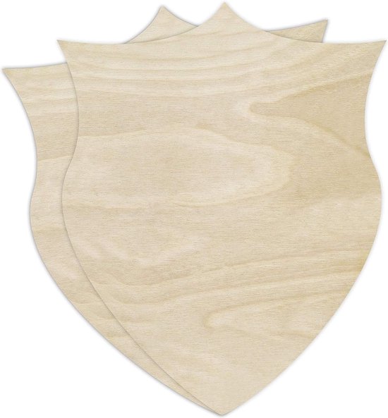Creative Deco 2 x Houten Schild Vormen | 30 x 24 cm | Multiplex ...