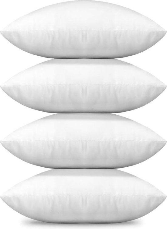 Set van 4 kussenvulling, 45 x 45 cm, sierkussen, binnenkussen ...