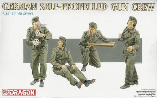 1:35 Dragon 6367 German Self-Propelled Gun Crew - Figuren Plastic ...