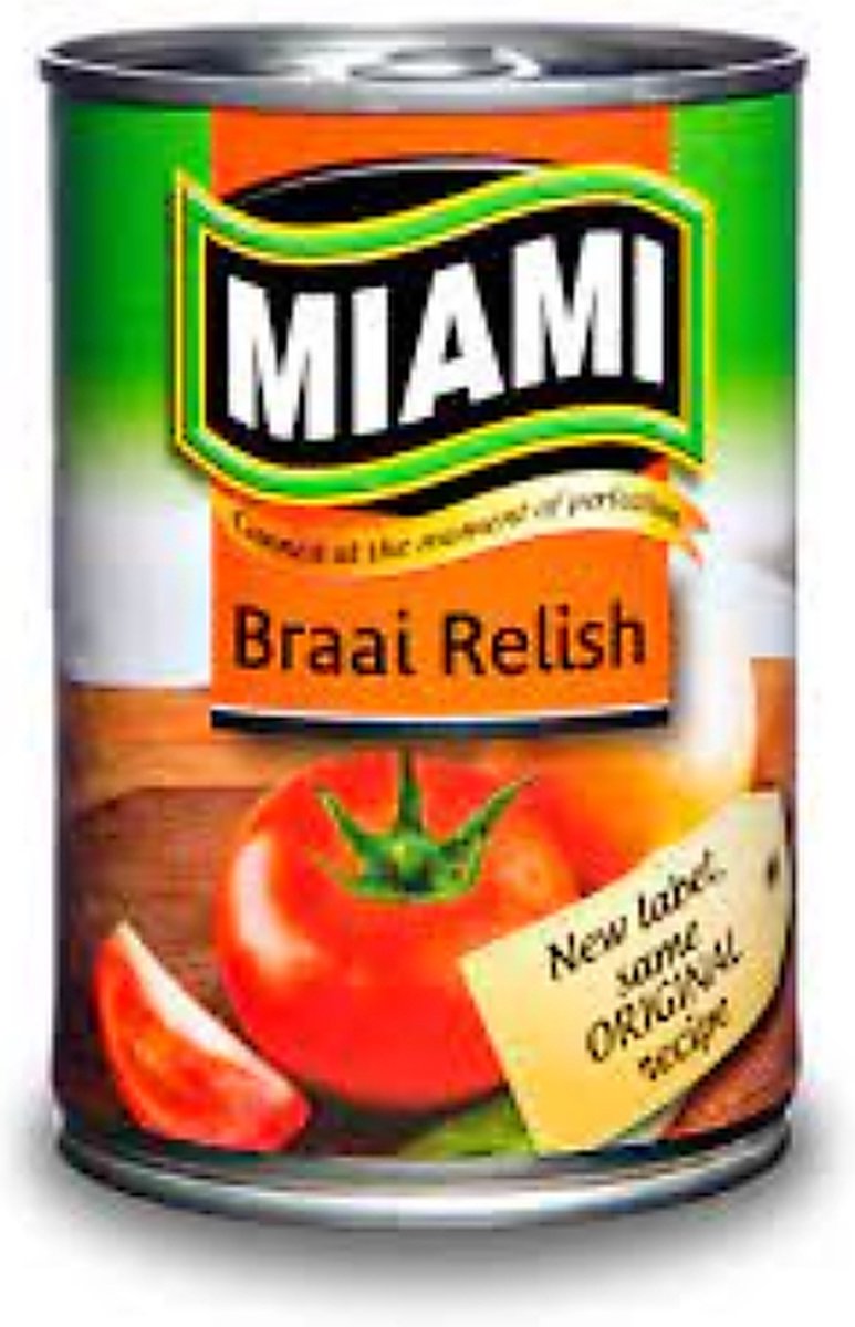 Miami - Braai Relish - 410g - South Africa | bol