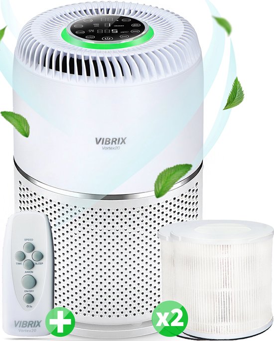 Vibrix Vortex20 luchtreiniger + 2 EXTRA filters - Geschikt voor 1 m² ...