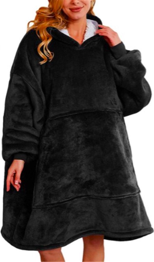 Cuddle Hoodie - Plaid met mouwen - Fleece Deken - Snuggie - Hoodie ...