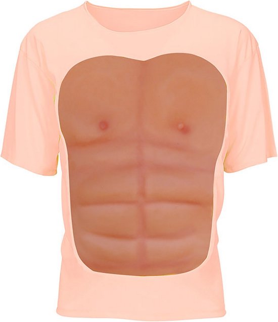 Widmann - Chippendales Kostuum - Sixpack Spieren Torso T-Shirt - Man ...