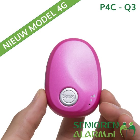 Alarmknop 4G-ROZE voor ouderen zonder abonnement inclusief ...