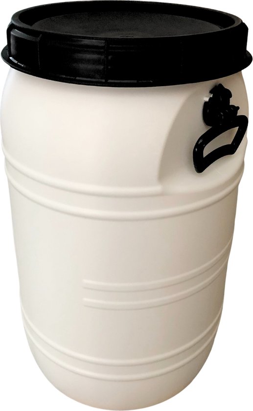 Voerton 70 Liter - Wit - Waterkluis - Schroefdeksel - Waterdicht ...