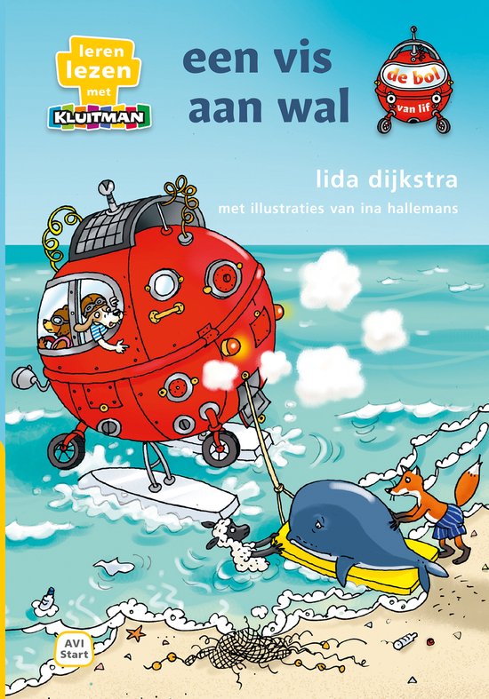 Leren lezen met Kluitman - de bol van lif. een vis aan wal, Harmen van ...