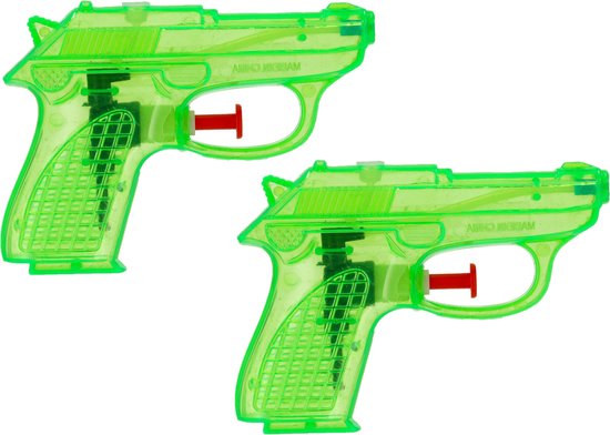 Cepewa Waterpistool Splash Gun - 4x - klein model - 12 cm - groen ...