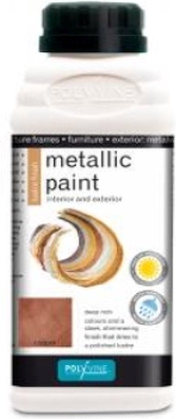 Polyvine Metallic verf Koper 1 liter | bol