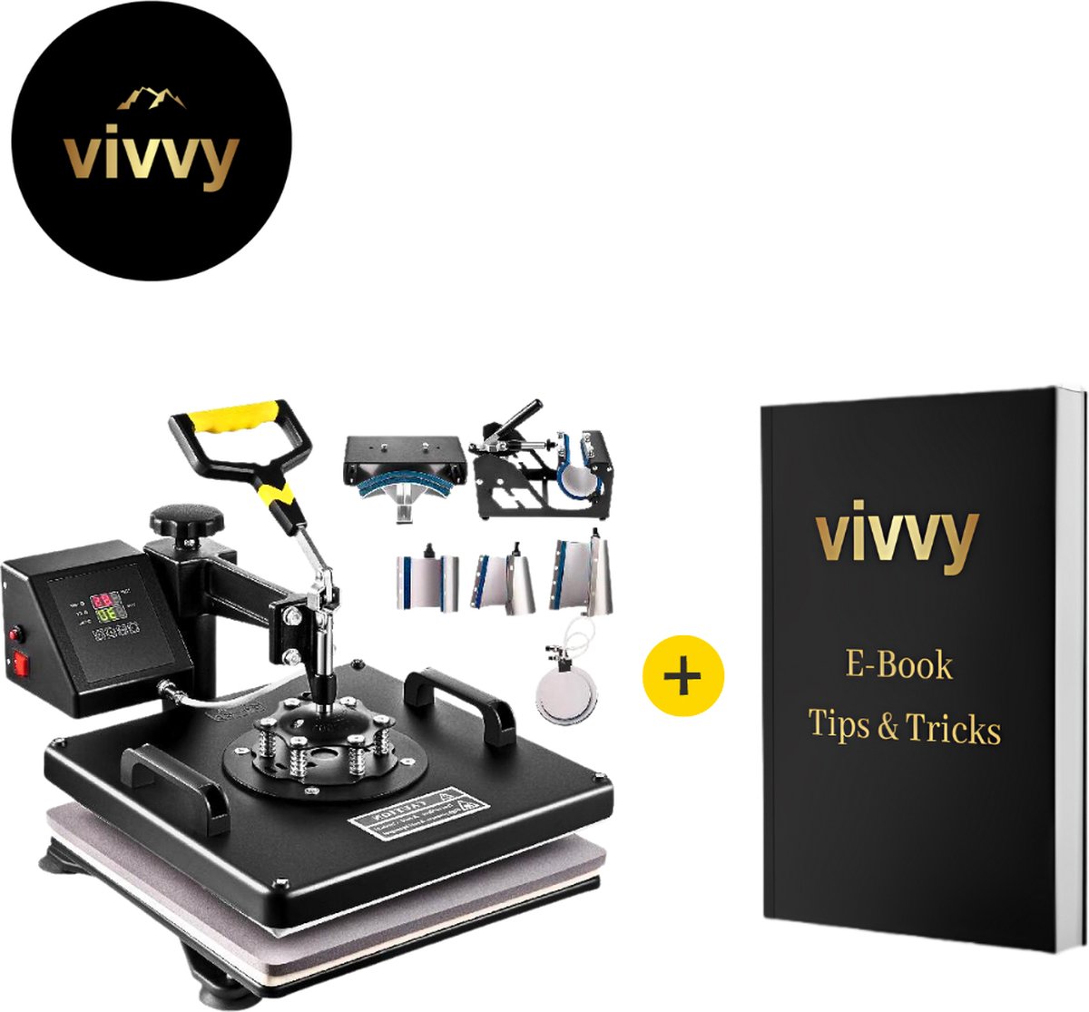 Sublimatie Printer - Transferpers 8 In 1 - Hittepers Met Display - 100% ...