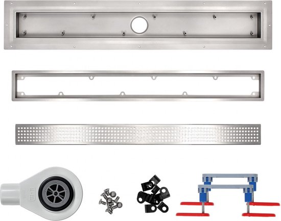 Douchegoot voor vinylvloer 60 cm Wiper VinylFloor Sirocco complete set ...