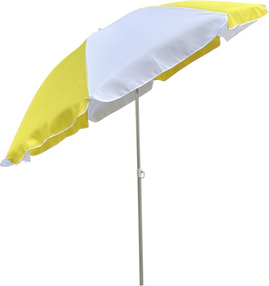 Outdoor Parasol 200 cm Geel/Wit | bol