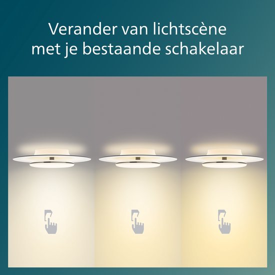 Philips Garnet ceiling lamp - Zwart - 27K - 40W | bol