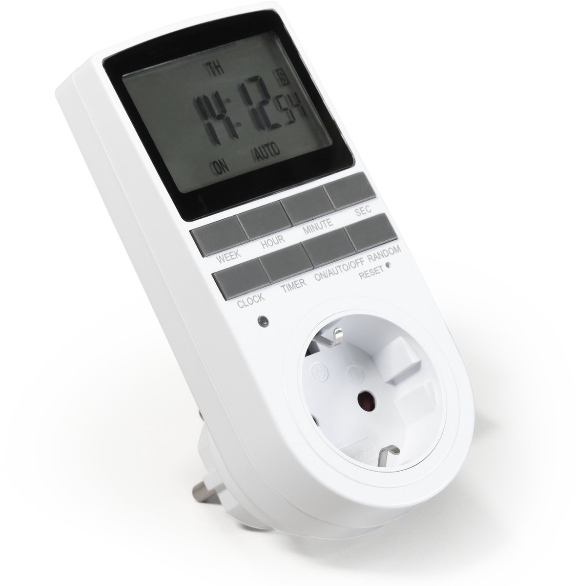 Tijdschakelaar voor binnen - Schakelklok voor 10 programma's - Tijdschakelaar digitaal... | bol