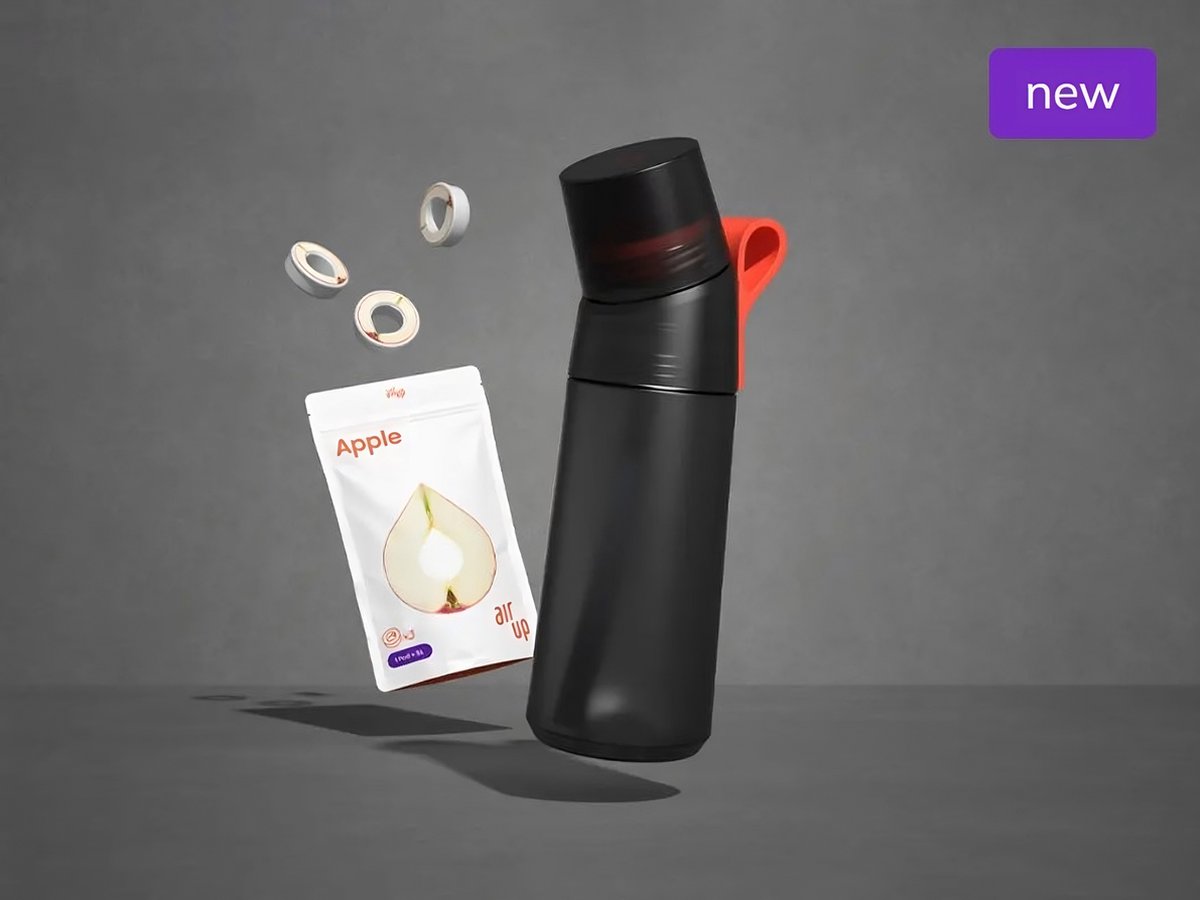 Air Up Drinkfles Tritan 600ml - Antraciet - Inclusief 3 Pods ...