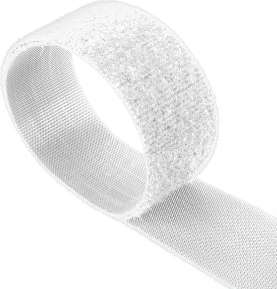 Velcro One-Wrap klittenband rol 10mm / wit (25 meter) | bol