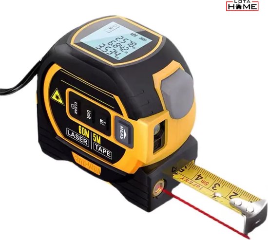 LotaHome - Rolmaat - Afstandsmeter - 60 meter - Multifunctionele ...