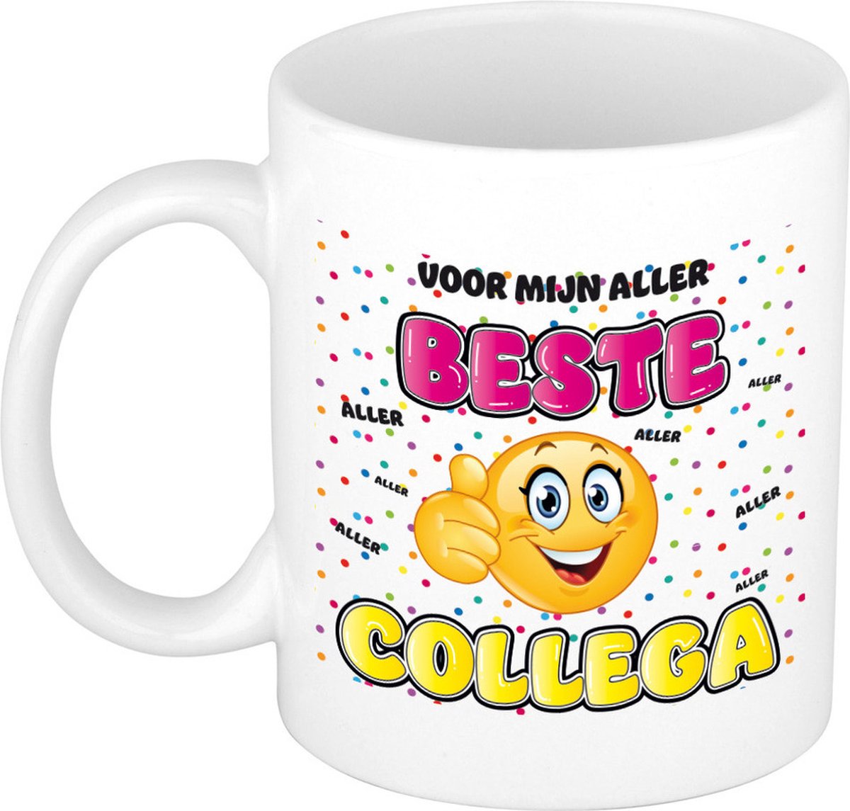 Bellatio Decorations cadeau mok voor collega - grappig - keramiek - 300 ...
