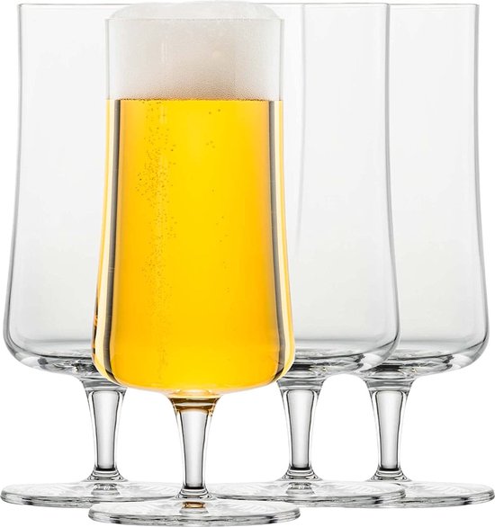 Zwiesel Beer Basic Pils 130006 set van 4 glazen in kristal 0,3 l Afmetingen: 7,6 cm x... | bol.com