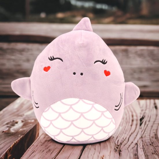 Klikkopers® - Kawaii knuffel - Squish Knuffel - 25CM - Haai Knuffel ...