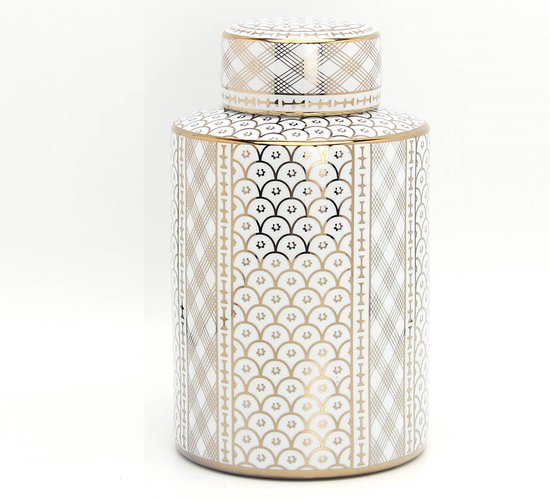 San Naila Gemberpot - Vazen - Decoratieve Jar - Porselein | bol.com