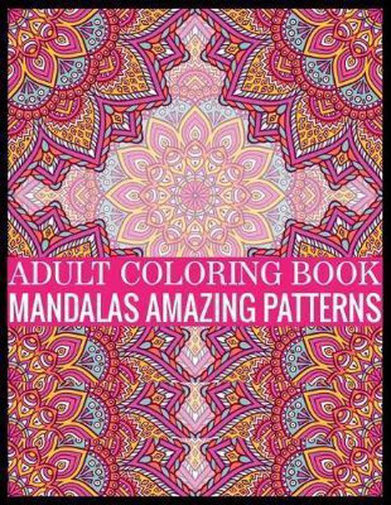 Adult Coloring Book Mandalas Amazing Patterns 150 Page With One Side