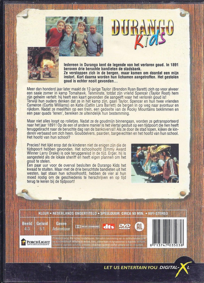 Durango Kids DVD Kinder Actie Film Taal: Engels Ondertiteling NL Nieuw ...