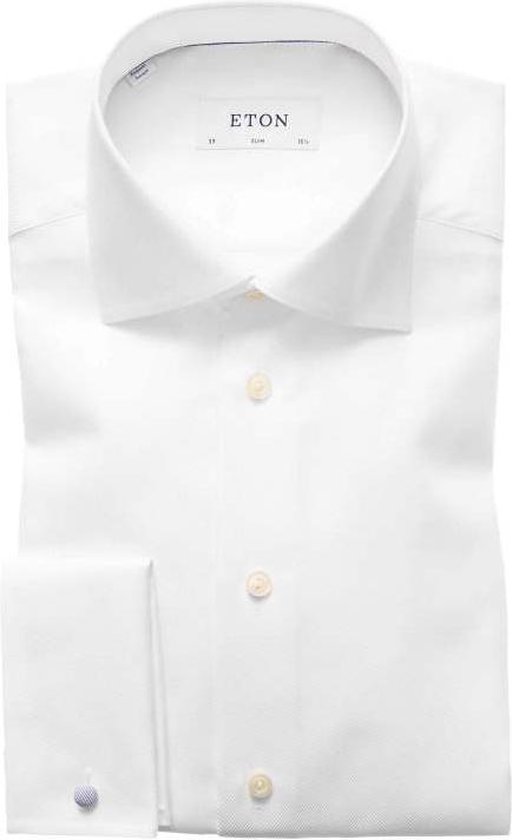 Eton overhemd Slim Fit wit french cuff | bol