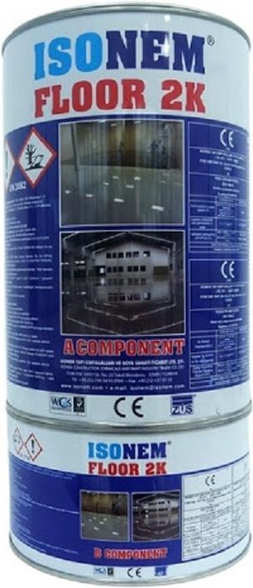 ISONEM Floor 2 k A+B komponent Ral 7037 Epoxy vloer coating voor uw ...