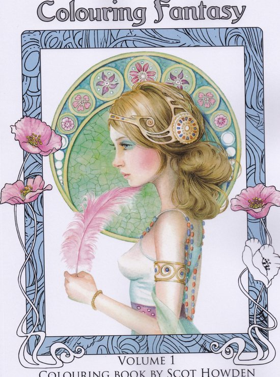 Colouring Fantasy 1 Coloring Book - Scot Howden - Kleurboek voor ...