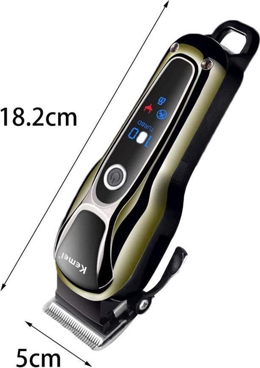 bol.com | Kemei Tondeuse - KM 1990 - Draadloze Tondeuse - Professionele ...