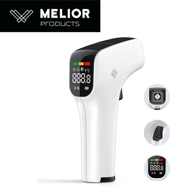 Melior Products Infrarood Thermometer | Digitale Thermometer | LCD scherm | Baby... | bol.com
