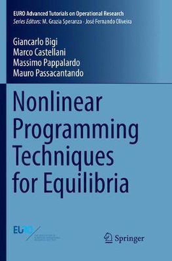 EURO Advanced Tutorials on Operational Research- Nonlinear Programming ...