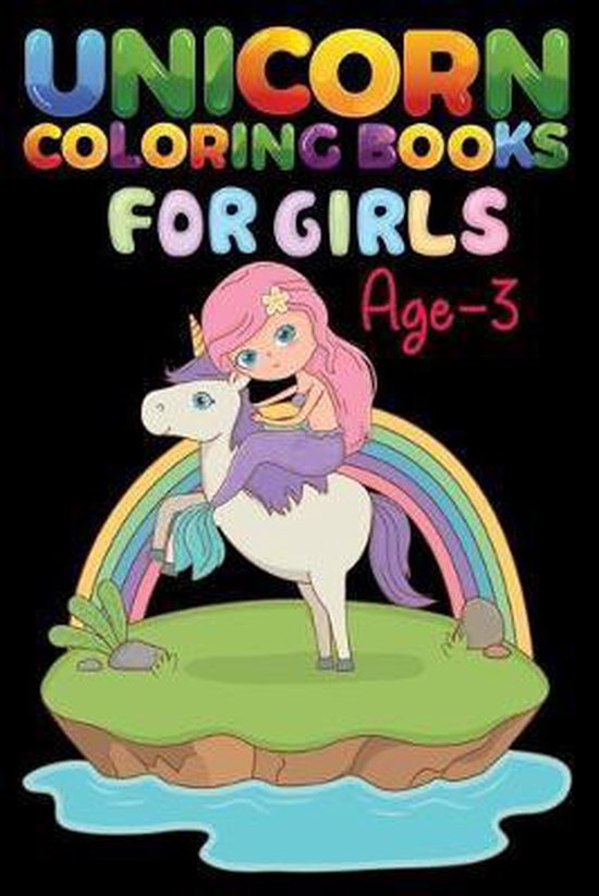 Unicorn Coloring Books For Girls Age 3: Cute Fun Playtime with Unicorn ...