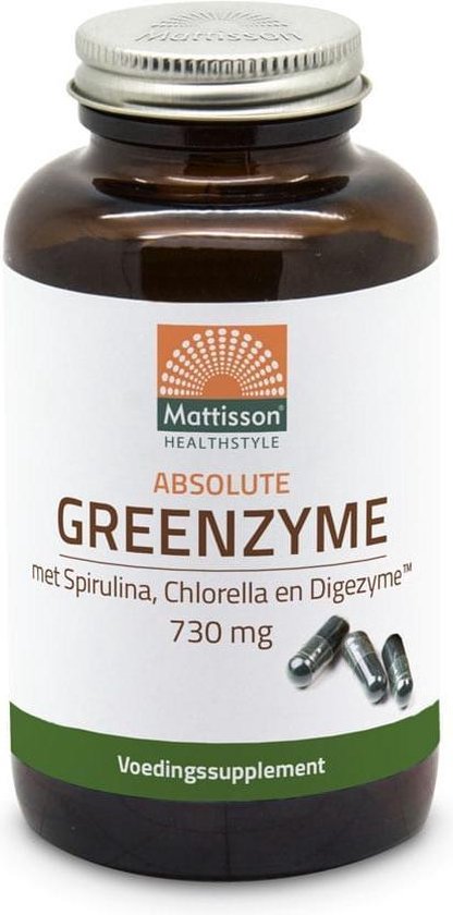 Mattisson - Greenzyme met inuline, Spirulina, Chlorella en Digezyme ...