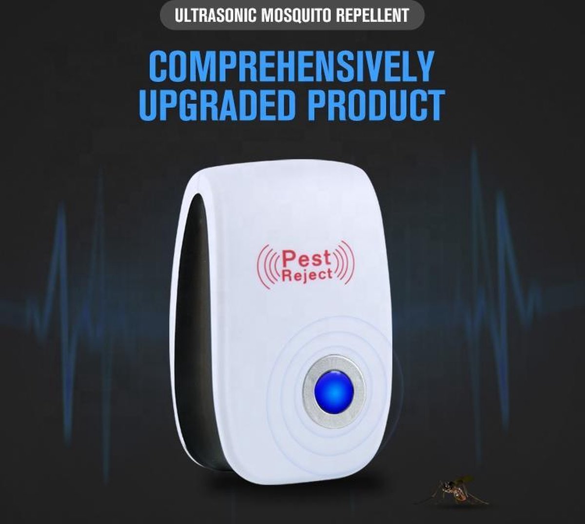 4-Pack Pest Reject Ultrasonische Ongedierte Bestrijding - Ultrasonisch ...
