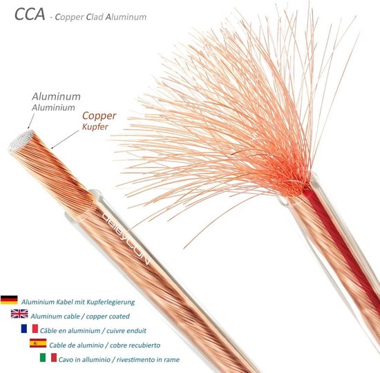 deleyCON MK-MK3326 audio kabel 10 m Transparant | bol