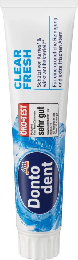 DM Dontodent Tandpasta Clear Fresh - reisverpakking (20 ml) | bol