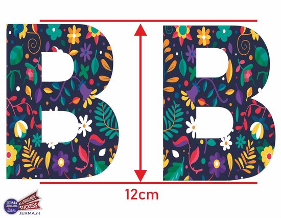 Letter B. stickers set van 2 stuks | bol.com