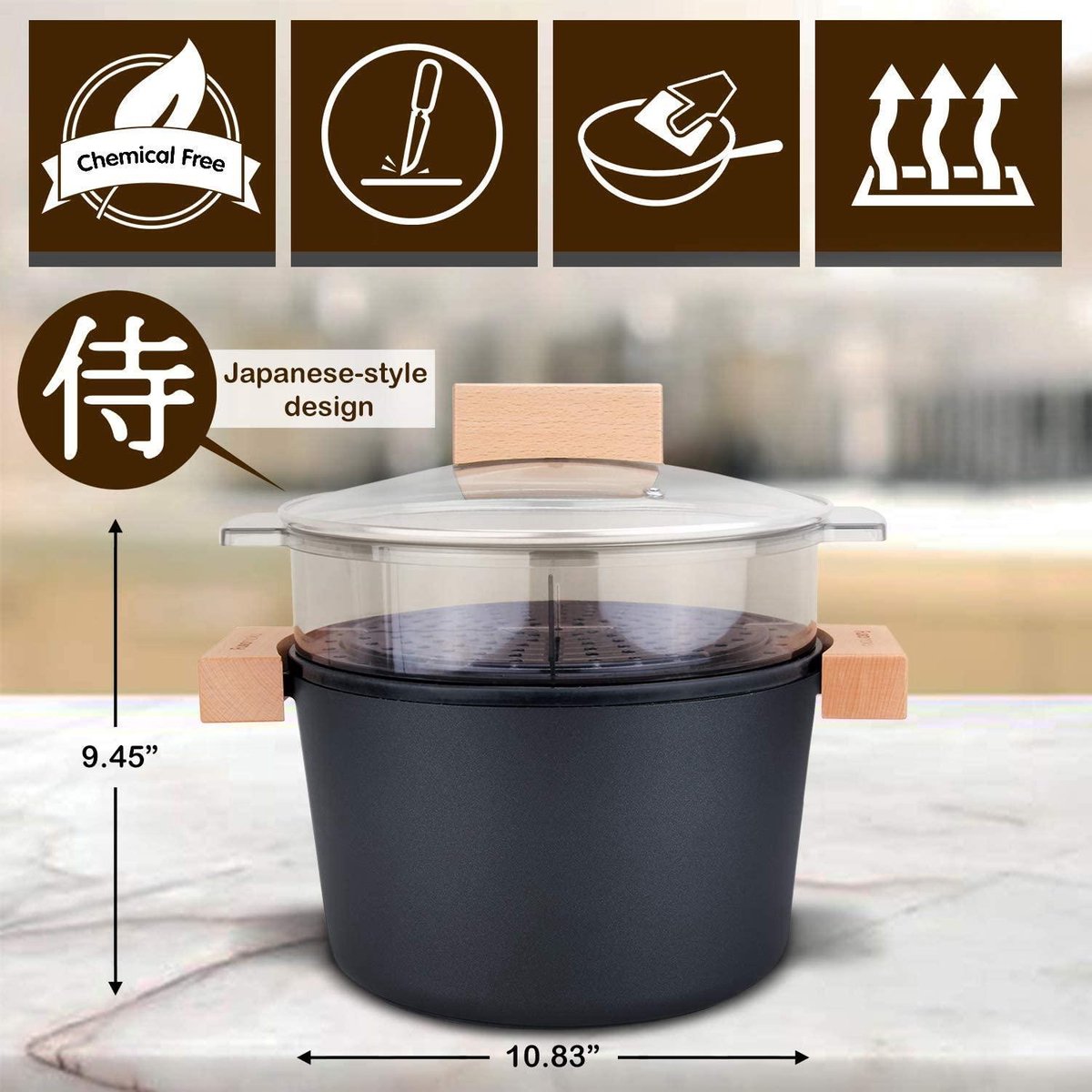 Amercook stoompan - Diameter 27.5 cm | bol