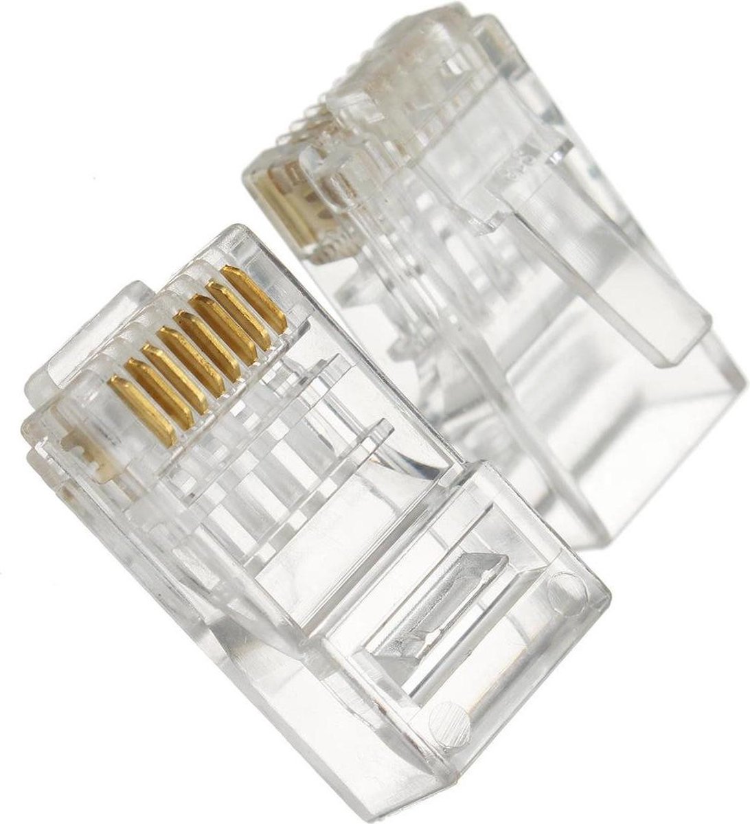 Stekkers- Connector- RJ45 stekker- Netwerkstekker- Connector- Plastic ...